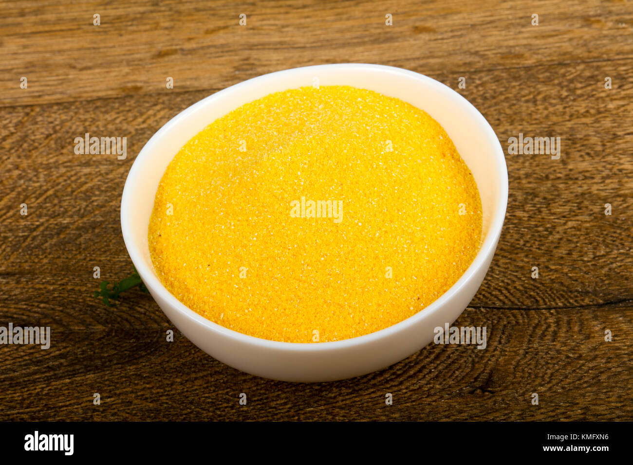 Raw polenta ready for cooking Stock Photo - Alamy