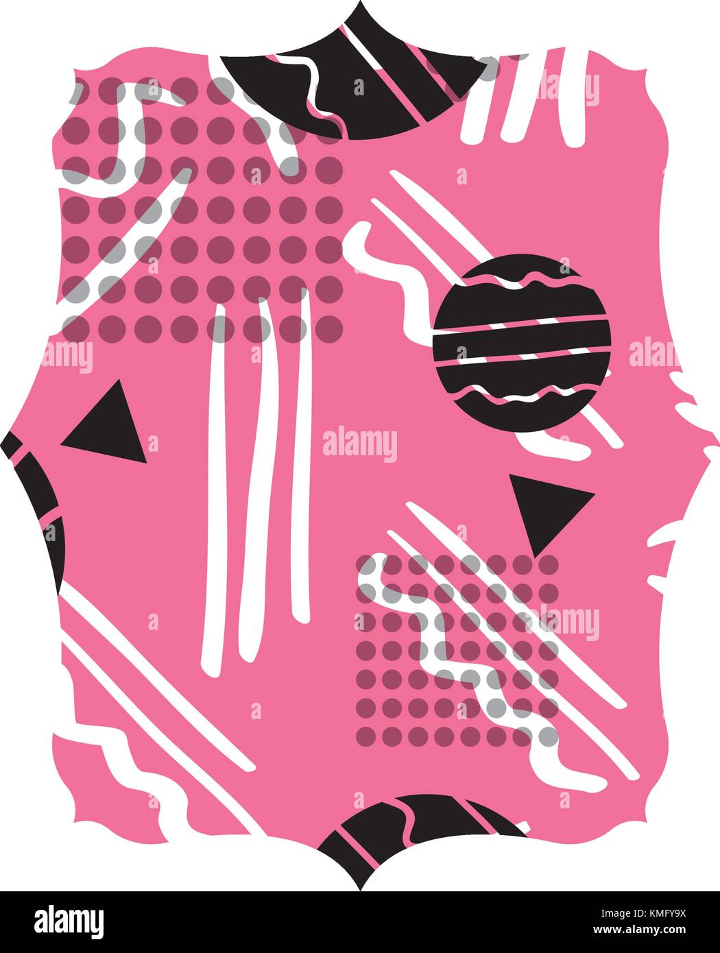 rectangle with graphic figure style background Stock Vector Image & Art ...