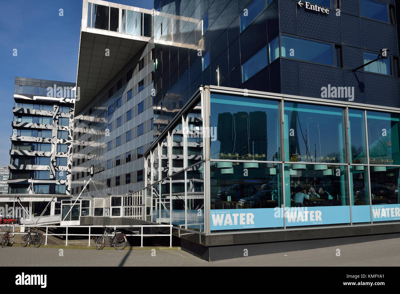 Mainport Hotel Rotterdam in winter Stock Photo - Alamy