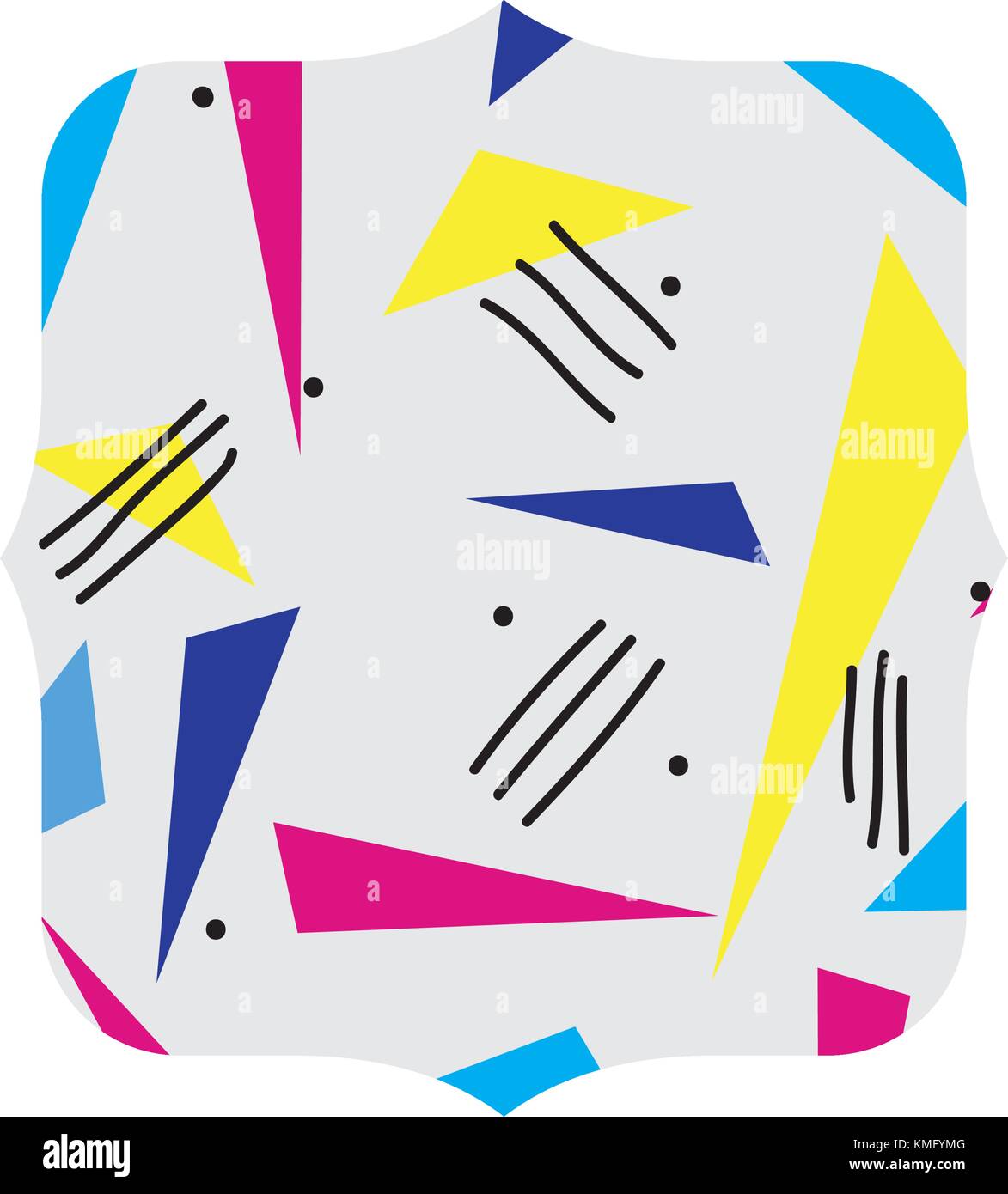 quadrate with style geometric figure background Stock Vector Image ...