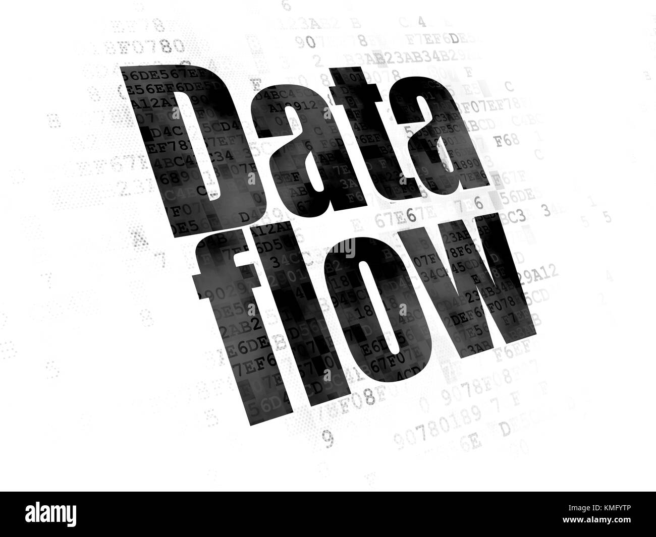 Information concept: Data Flow on Digital background Stock Photo - Alamy