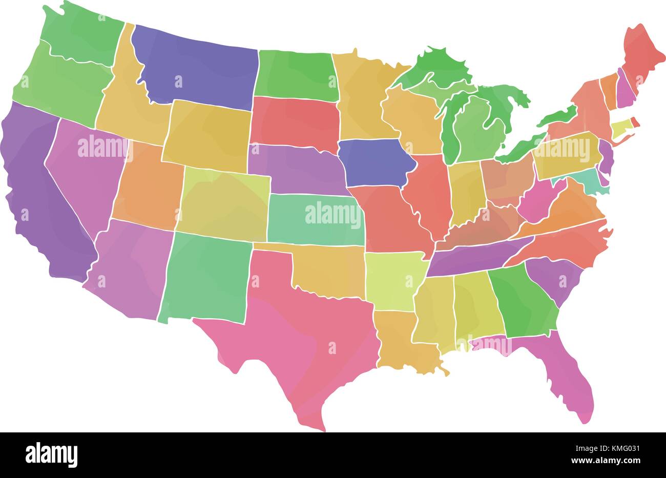 Political map of the United States Stock Vector Image & Art - Alamy