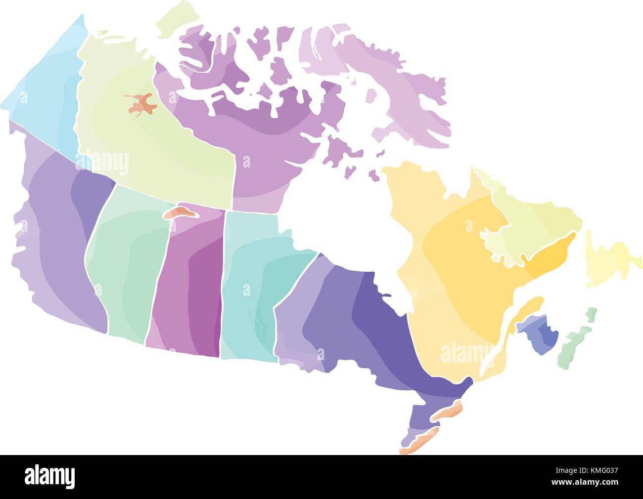 Political map of Canada Stock Vector Image & Art - Alamy