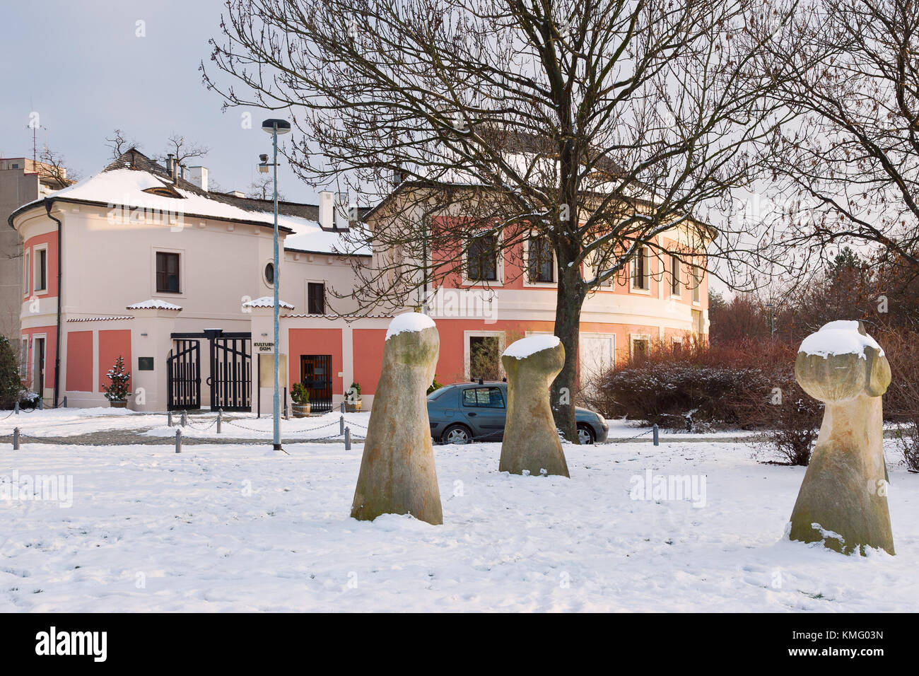 Chodovska vodni tvrz - water fortress in park in Chodov district ...