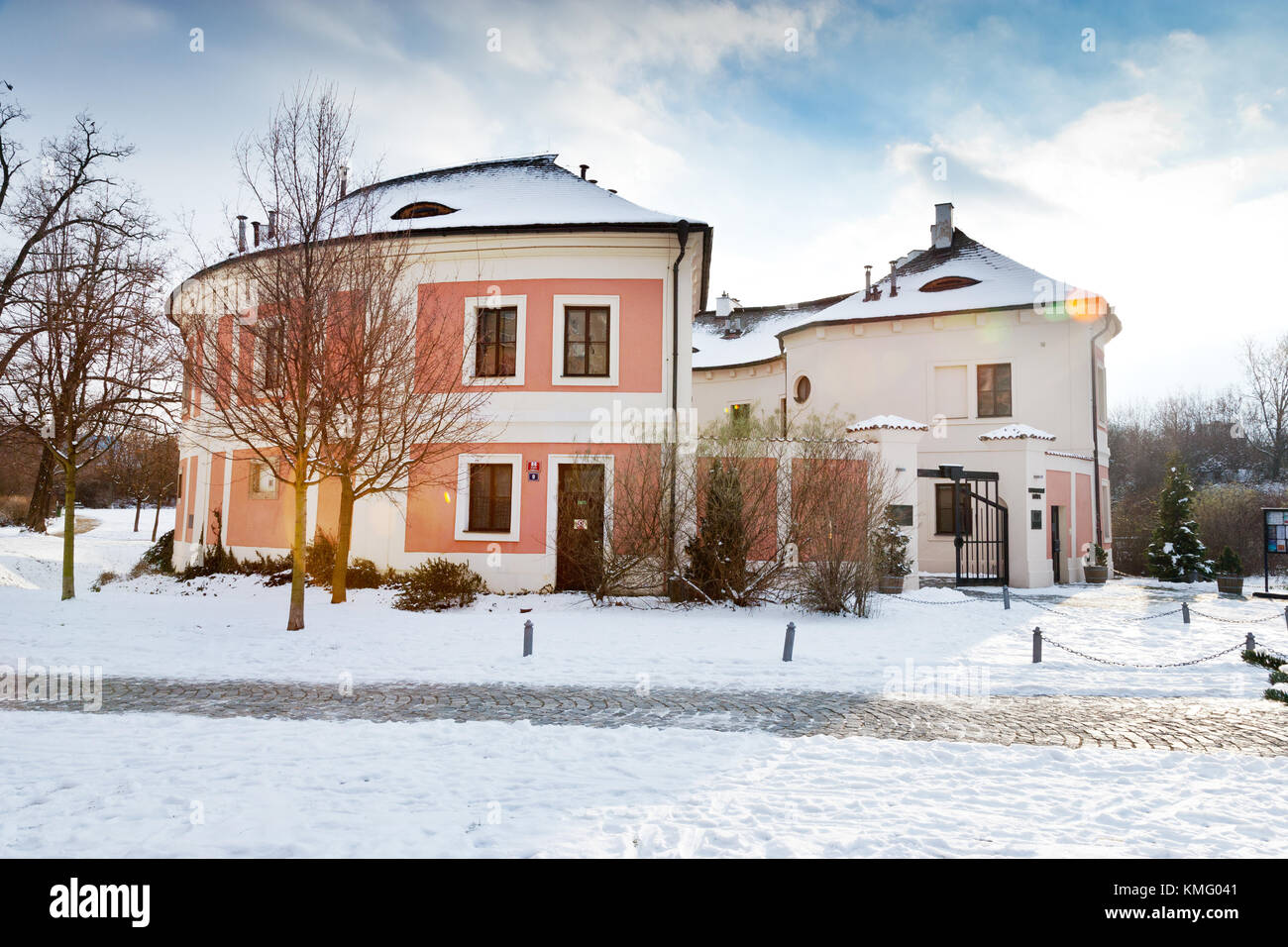 Chodovska vodni tvrz - water fortress in park in Chodov district ...