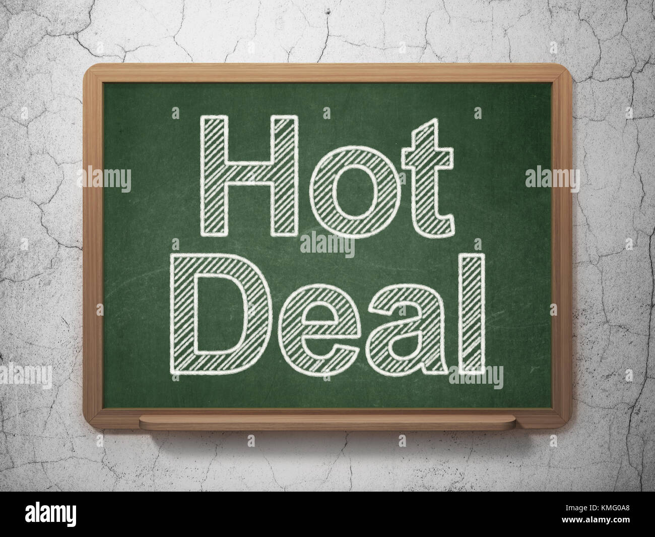 Business concept: Hot Deal on chalkboard background Stock Photo - Alamy