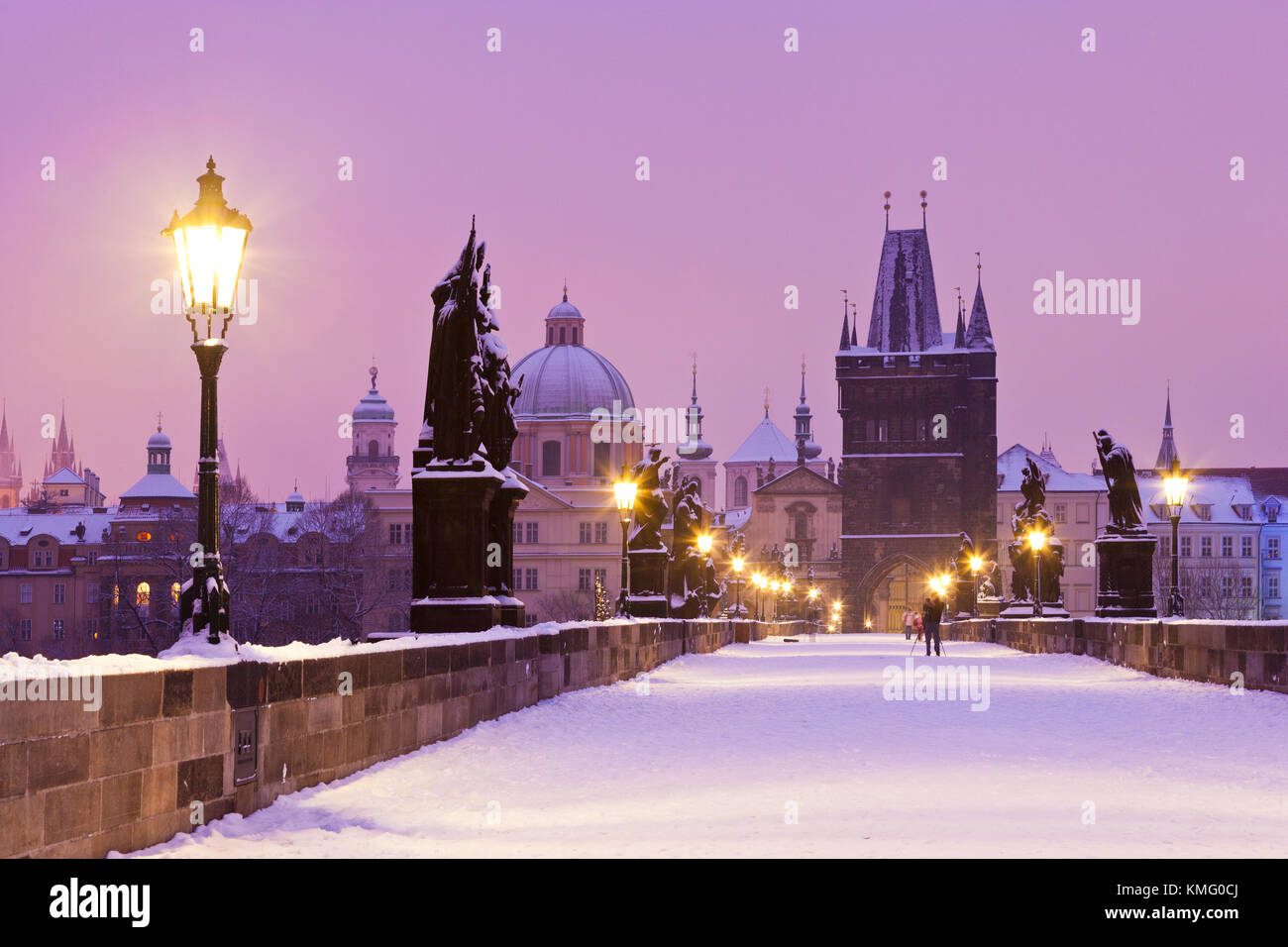 medieval gothic Charles bridge founded by Charles IV., Old town (UNESCO ...