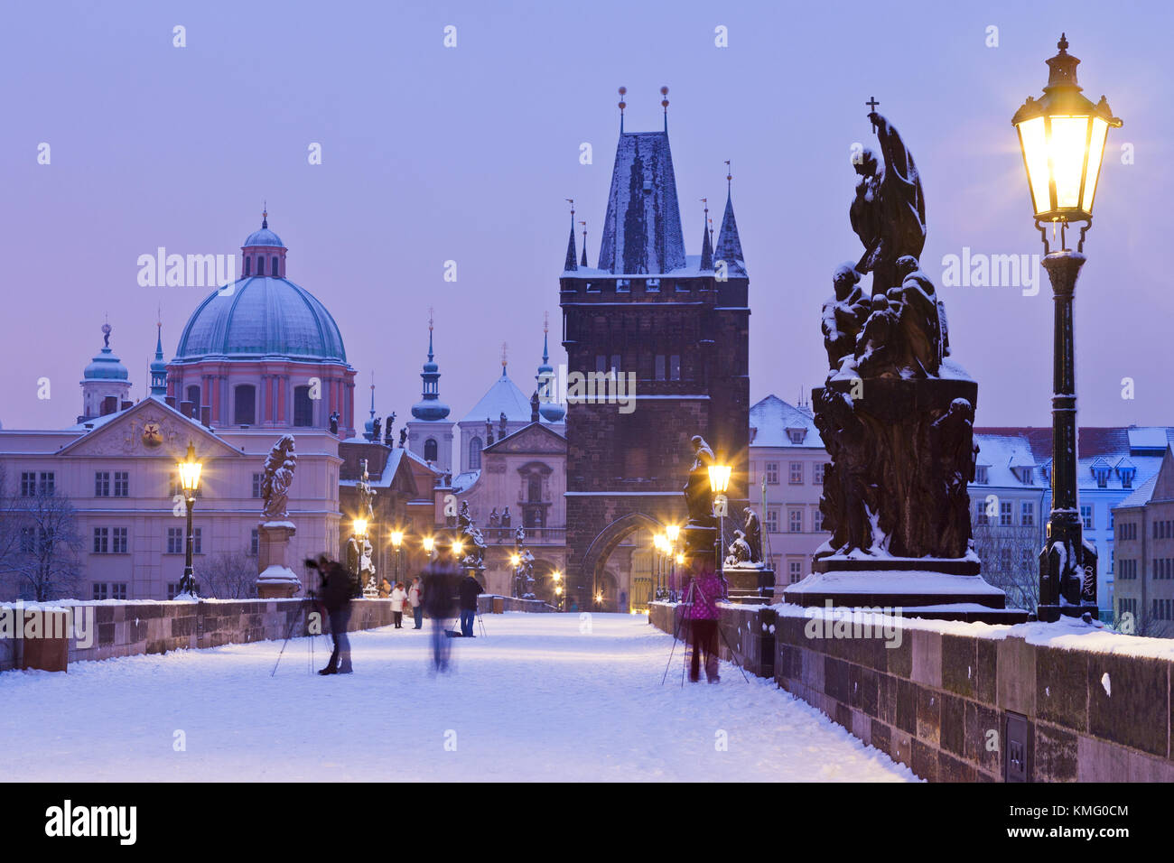 medieval gothic Charles bridge founded by Charles IV., Old town (UNESCO ...