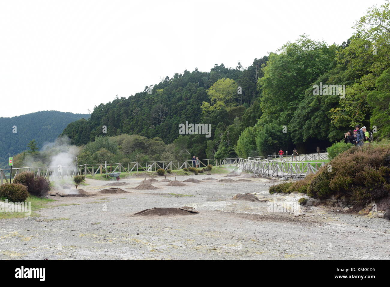Fumarolas da Lagoa das Furnas, Sao Miguel, Azores, Acores. Geysers ...