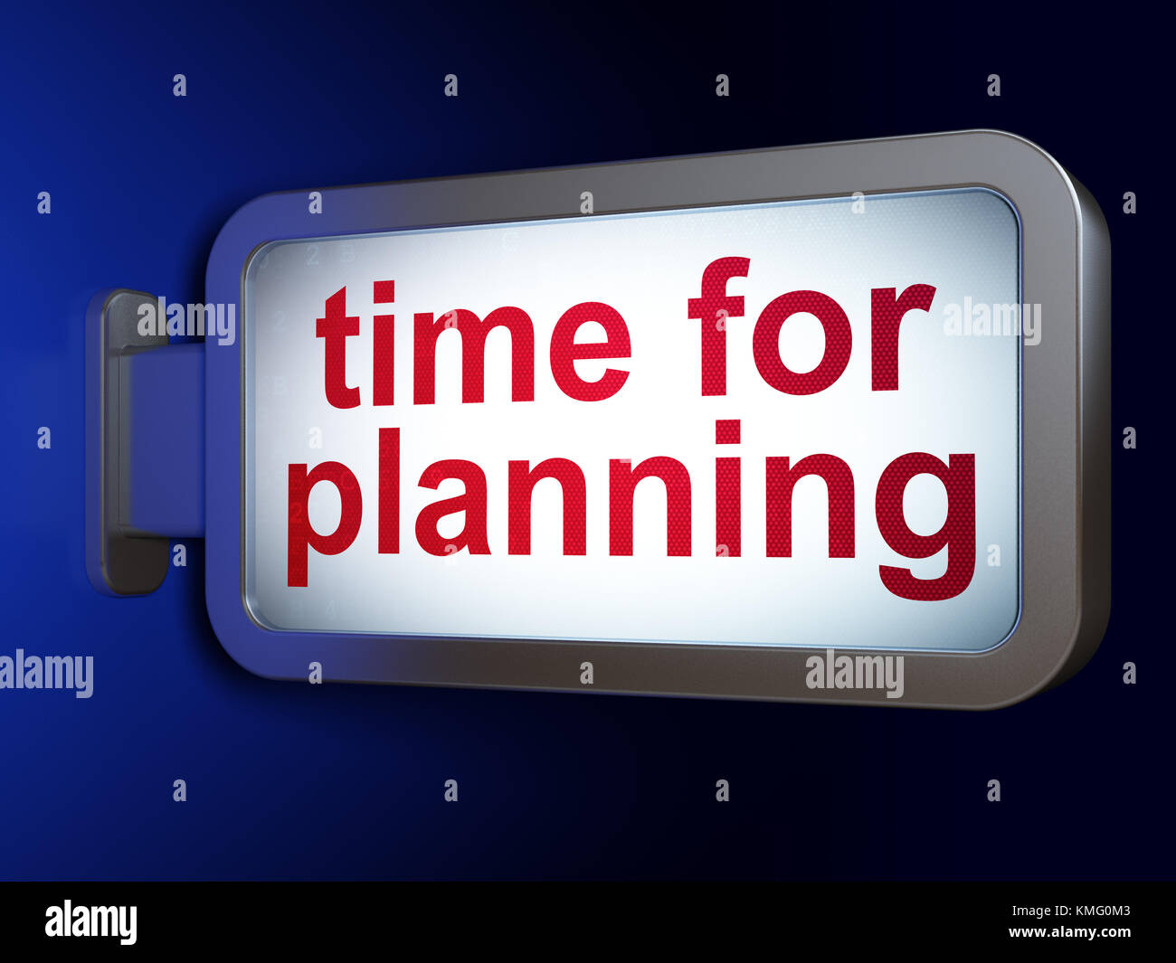 Time concept: Time for Planning on billboard background Stock Photo - Alamy