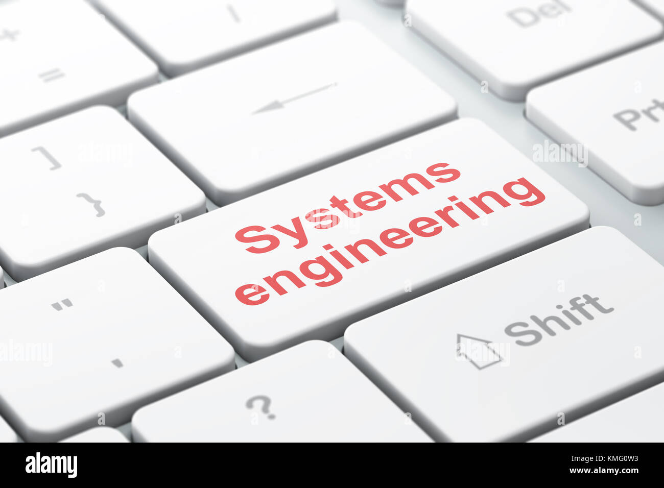 Science concept: Systems Engineering on computer keyboard background ...