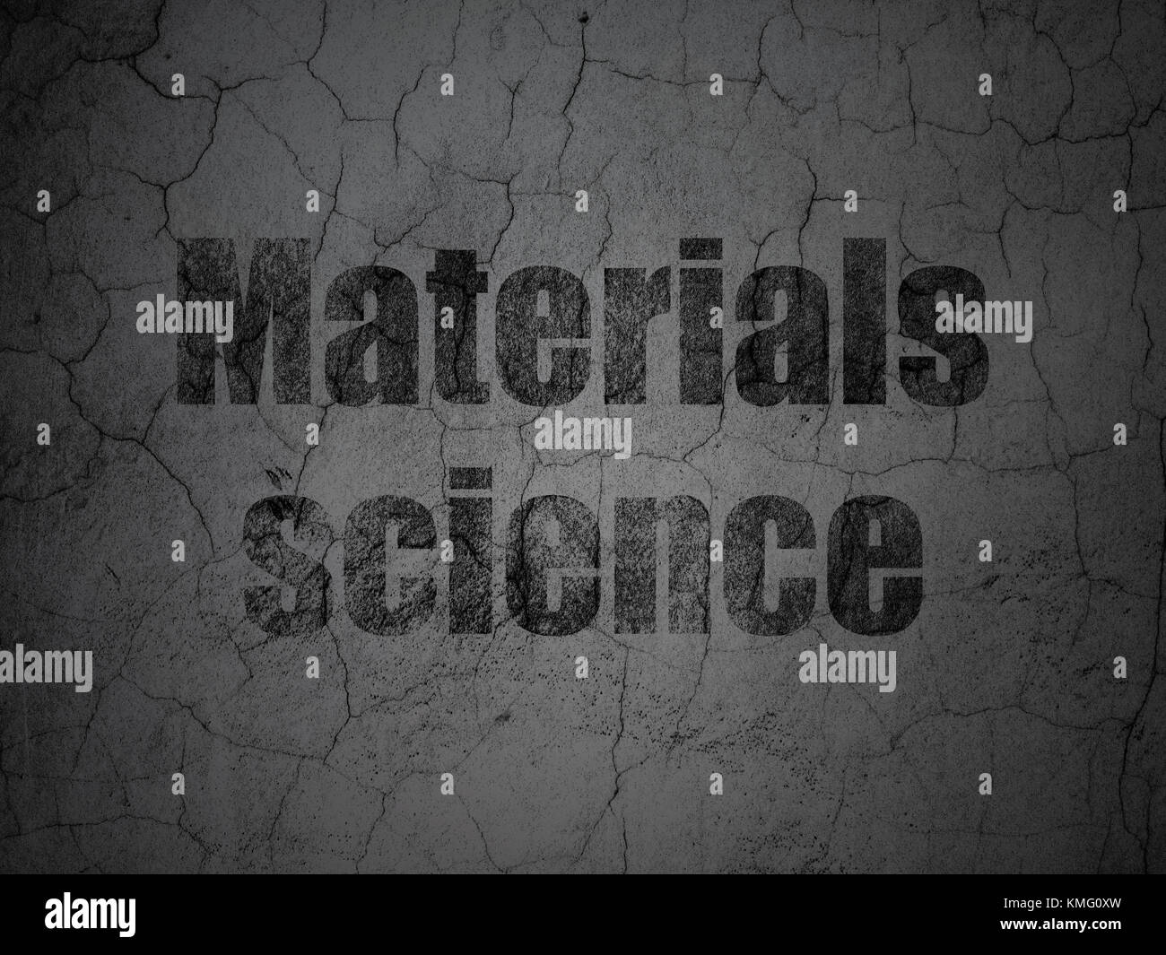 Science concept: Materials Science on grunge wall background Stock ...