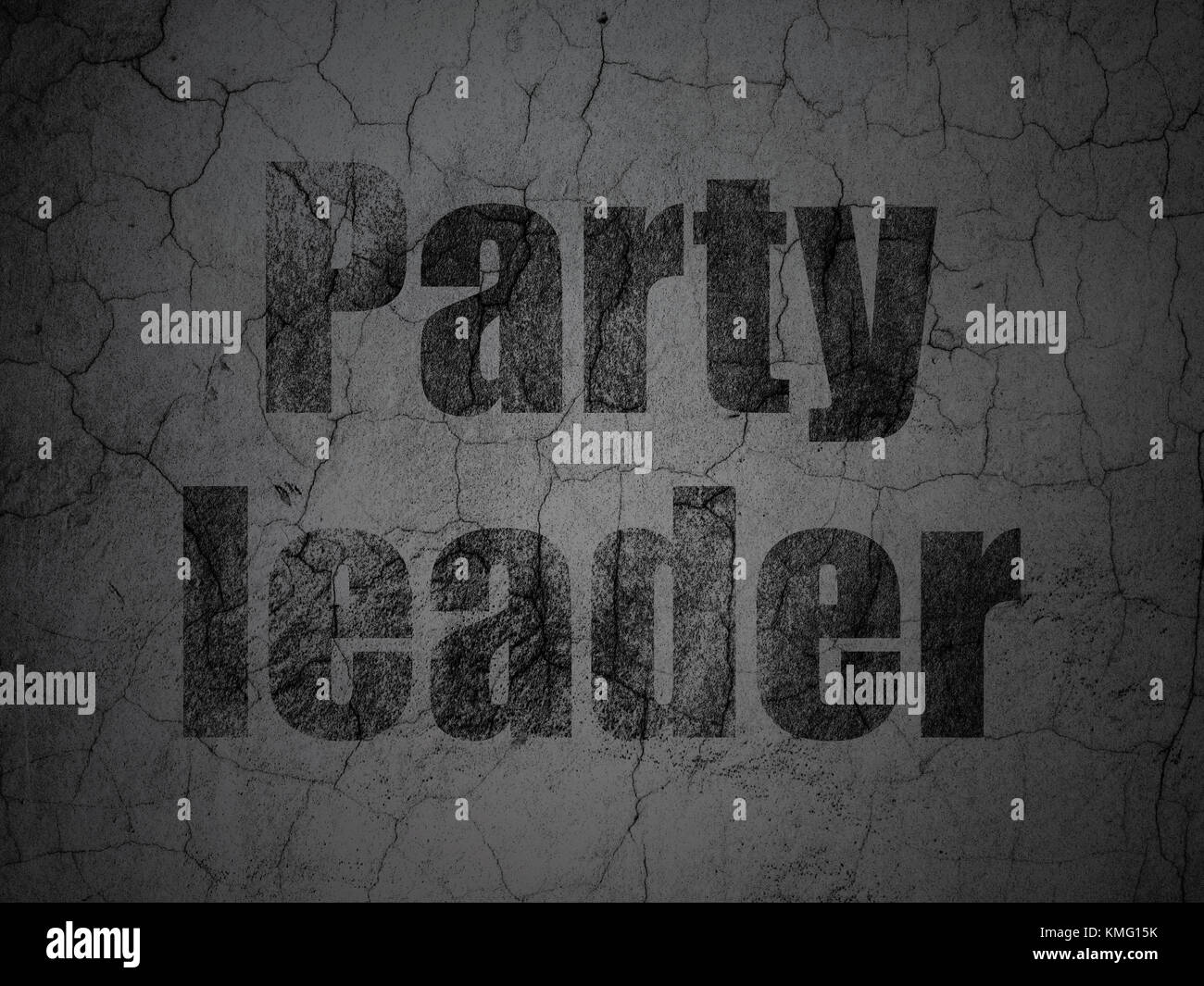 Politics concept: Party Leader on grunge wall background Stock Photo ...
