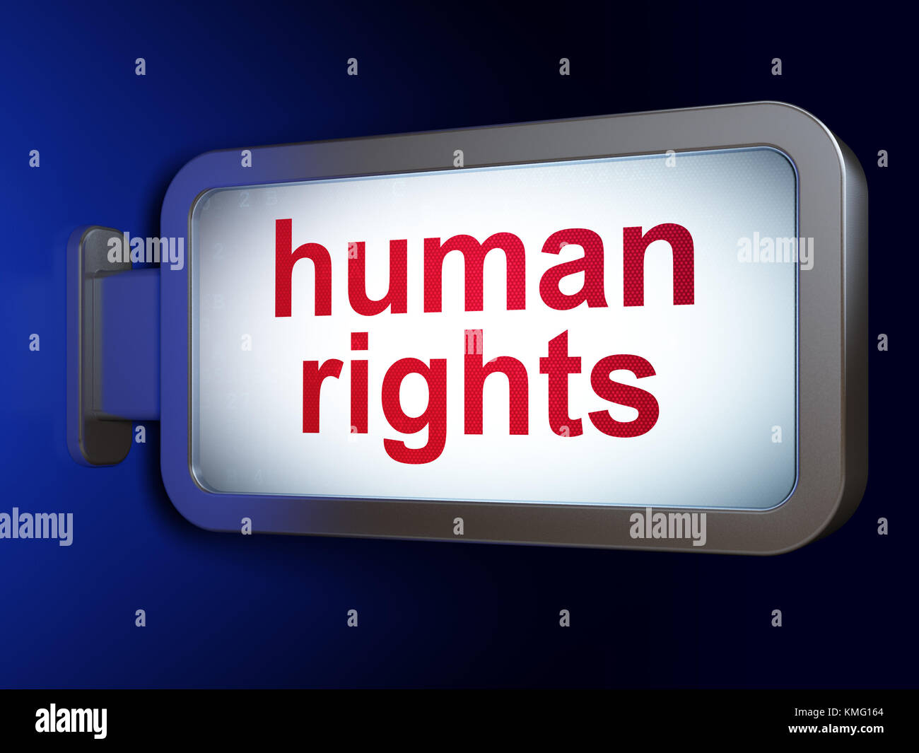 Politics concept: Human Rights on billboard background Stock Photo - Alamy