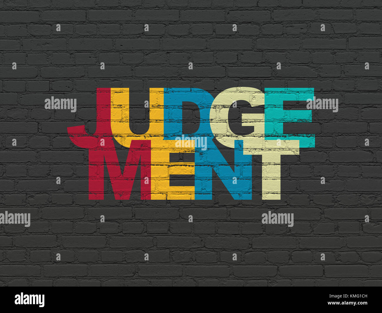 Law concept: Judgement on wall background Stock Photo - Alamy