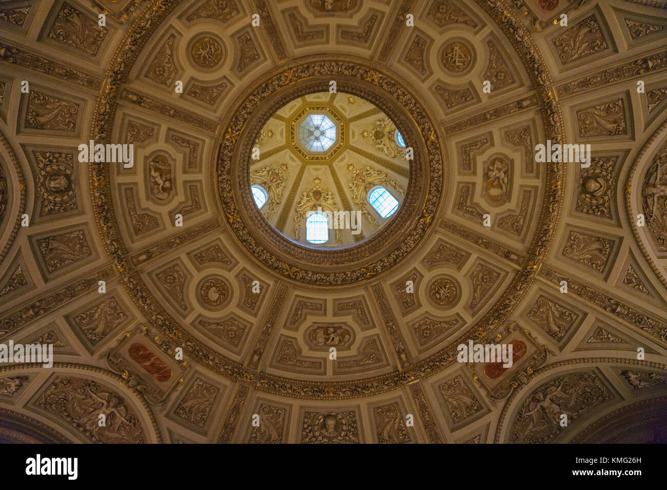 Interior of the dome in Kunsthistorisches (Museum of Art History) and ...