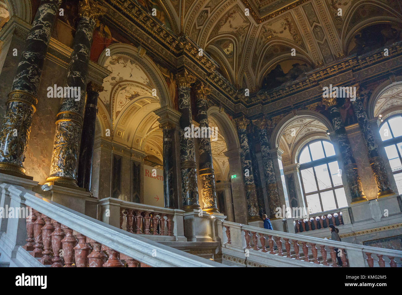 Interior of Kunsthistorisches (Museum of Art History) and gallery rooms ...