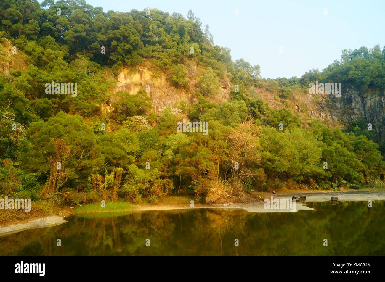 Ponds and surrounding natural landscapes Stock Photo - Alamy