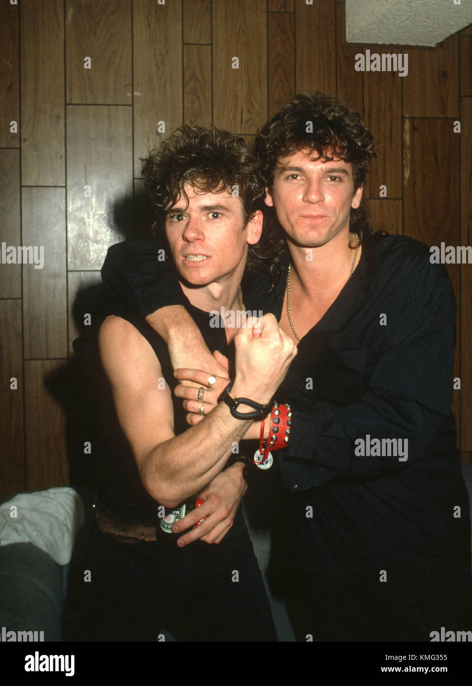(EXCLUSIVE COVERAGE) (L-R) Musicians/Singers Michael Hutchence and Tim ...