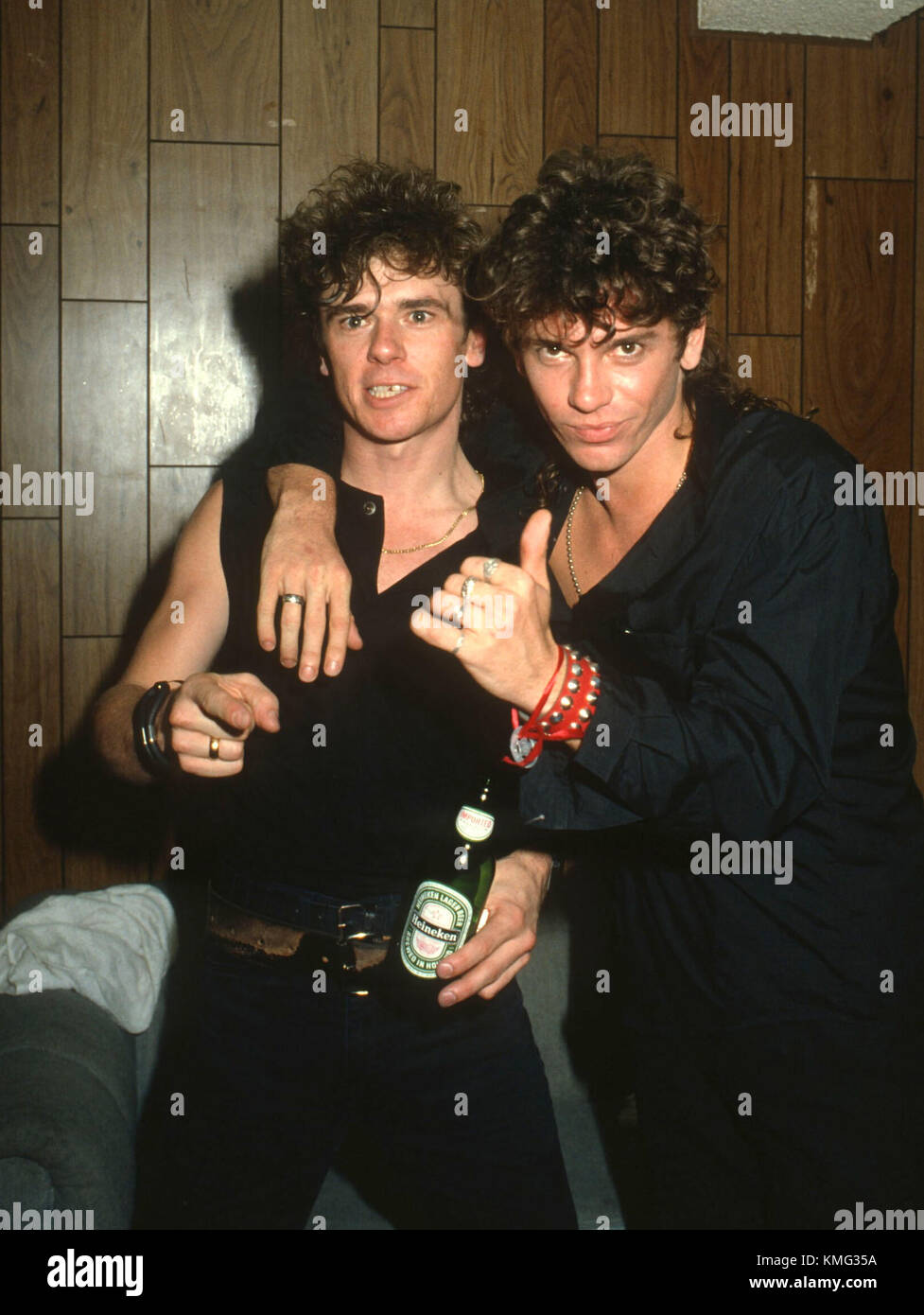 (EXCLUSIVE COVERAGE) (L-R) Musicians/Singers Tim Farriss and Michael ...