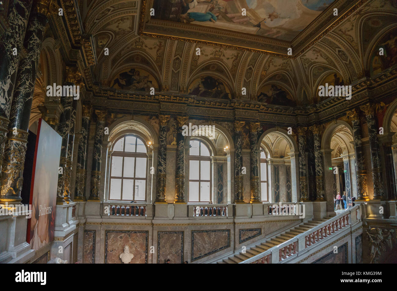 Interior of Kunsthistorisches (Museum of Art History) and gallery rooms ...