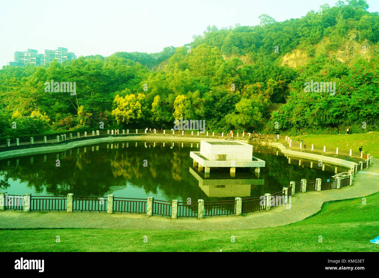 Ponds and surrounding natural landscapes Stock Photo - Alamy