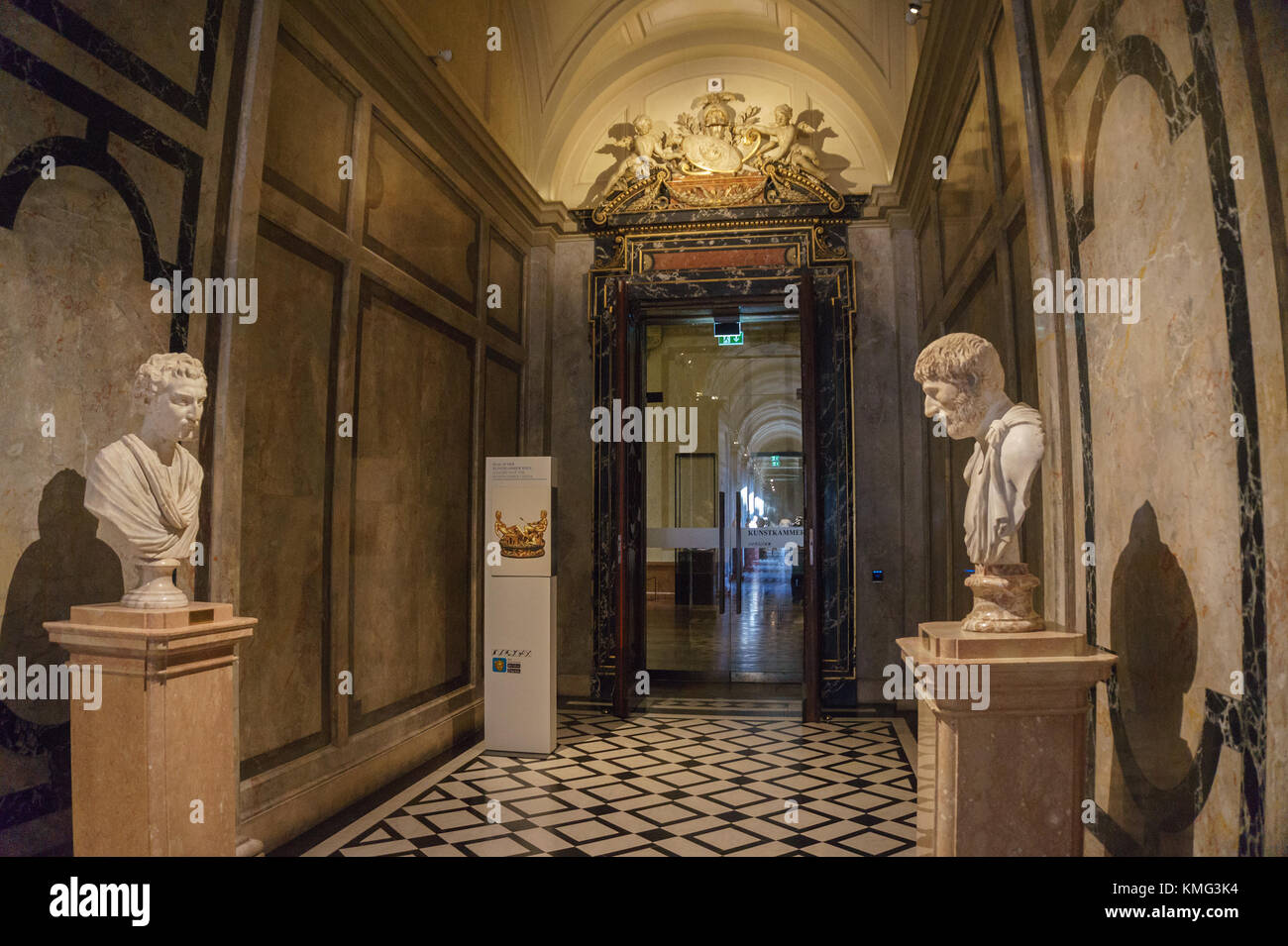 Interior of Kunsthistorisches (Museum of Art History) and gallery rooms ...