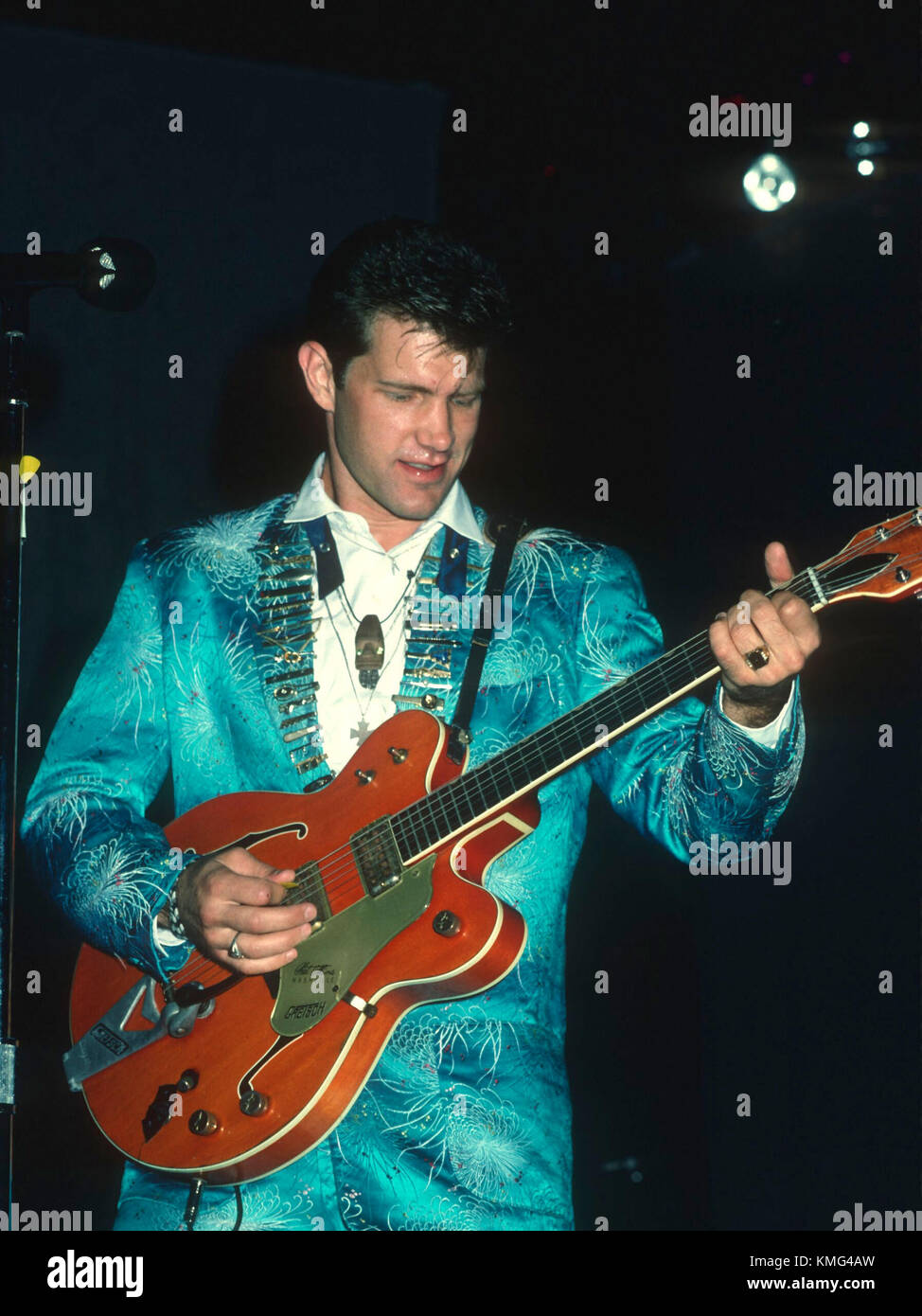 Singer/musician Chris Isaak performs in concert at the Greek Theatre on ...
