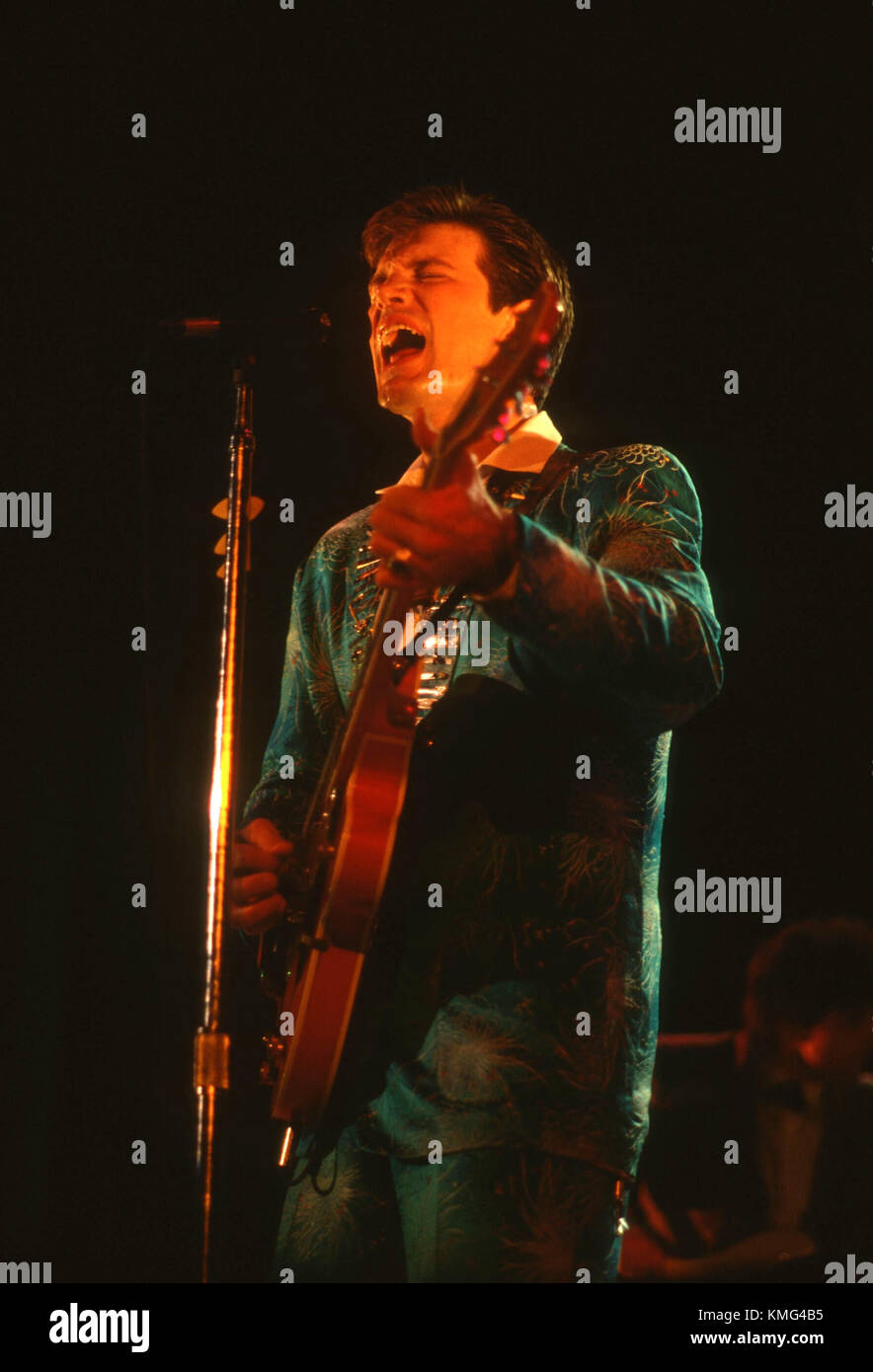 Singer/musician Chris Isaak performs in concert at the Greek Theatre on ...
