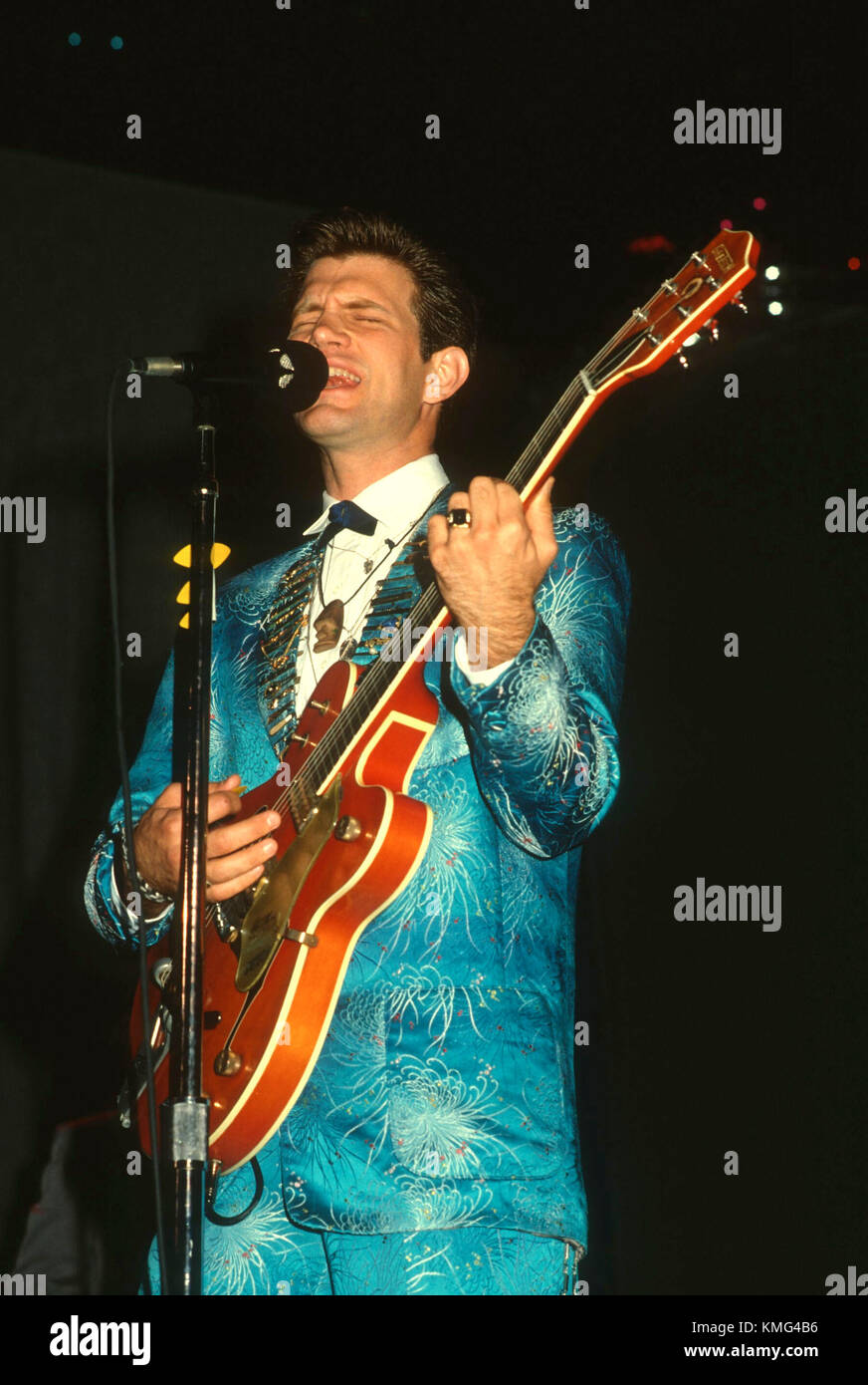 Singer/musician Chris Isaak performs in concert at the Greek Theatre on ...