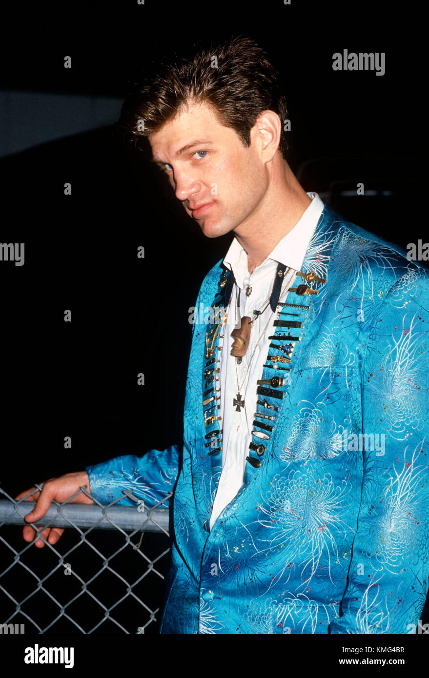 Singer/musician Chris Isaak backstage at his concert at the Greek ...