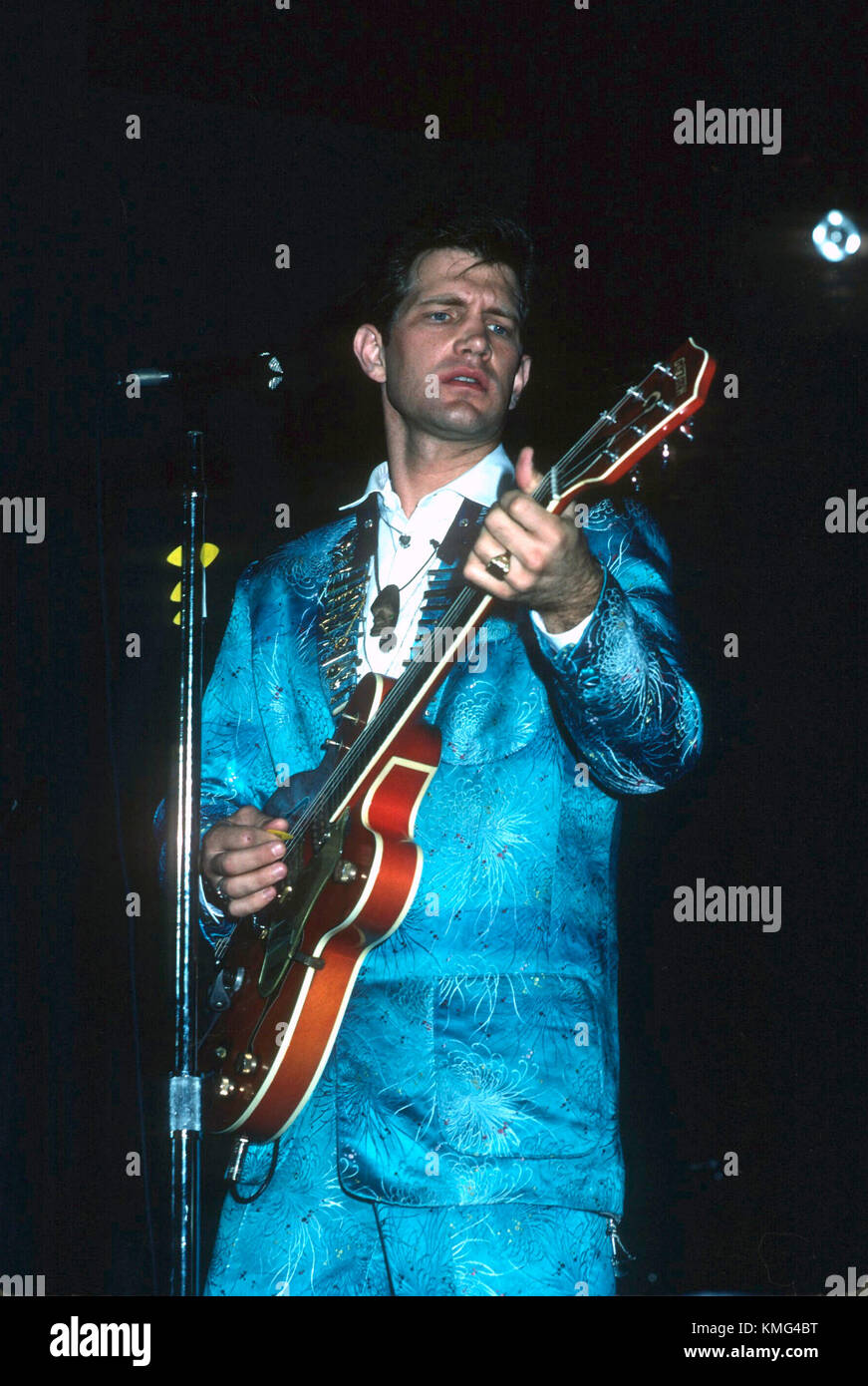 Singer/musician Chris Isaak performs in concert at the Greek Theatre on ...