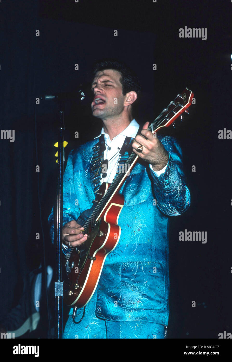 Singer/musician Chris Isaak performs in concert at the Greek Theatre on ...