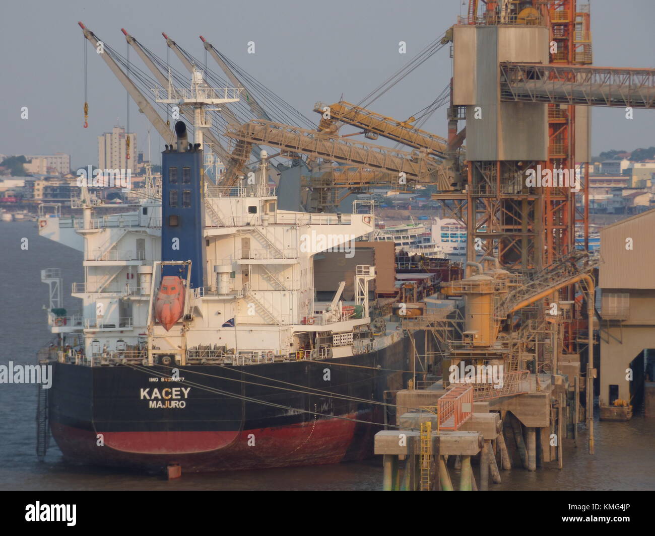 Port operations logistics cargo bulk Cargill quay dock jetty Santarem ...