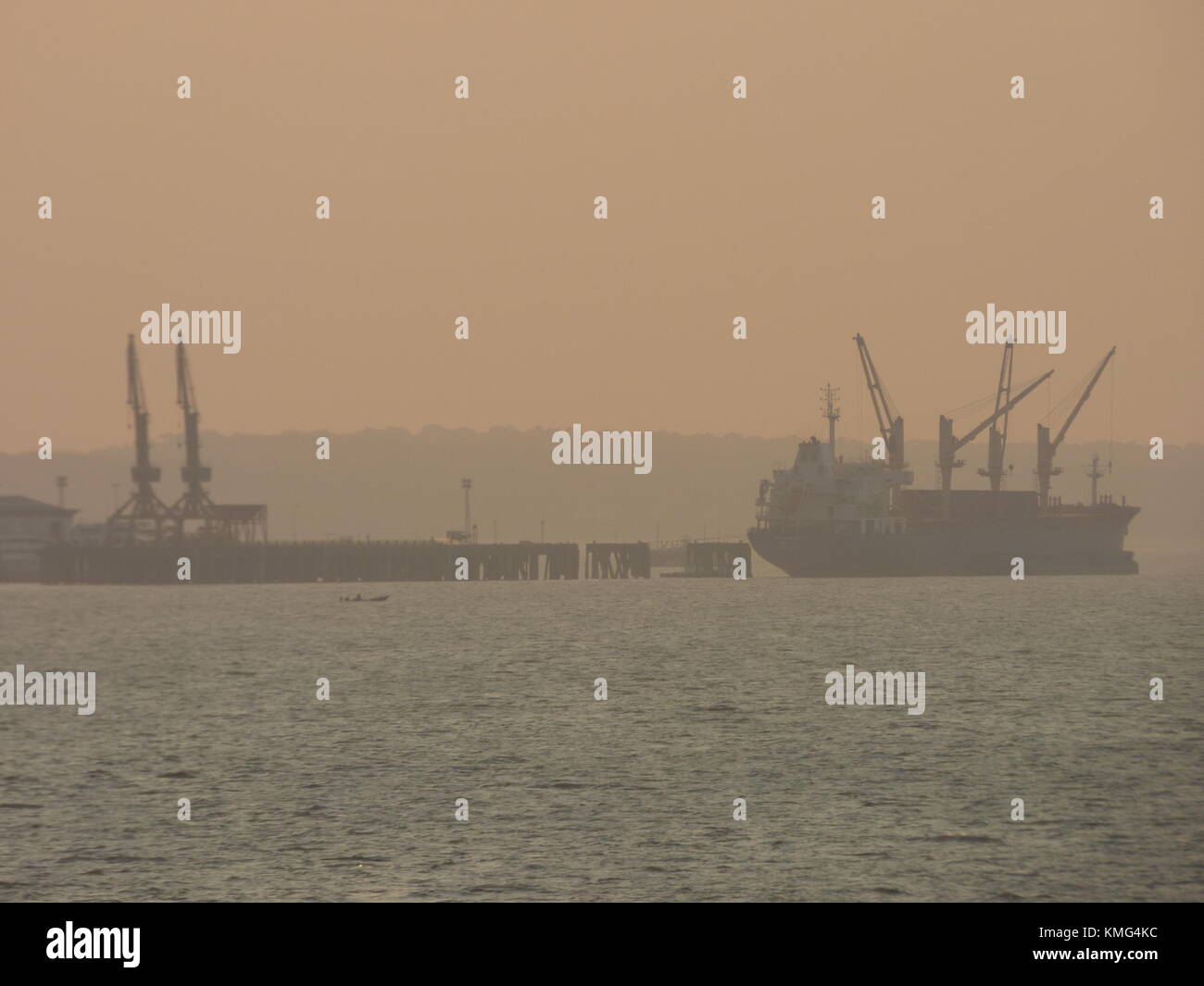 Port operations logistics cargo bulk Cargill quay dock jetty Santarem ...