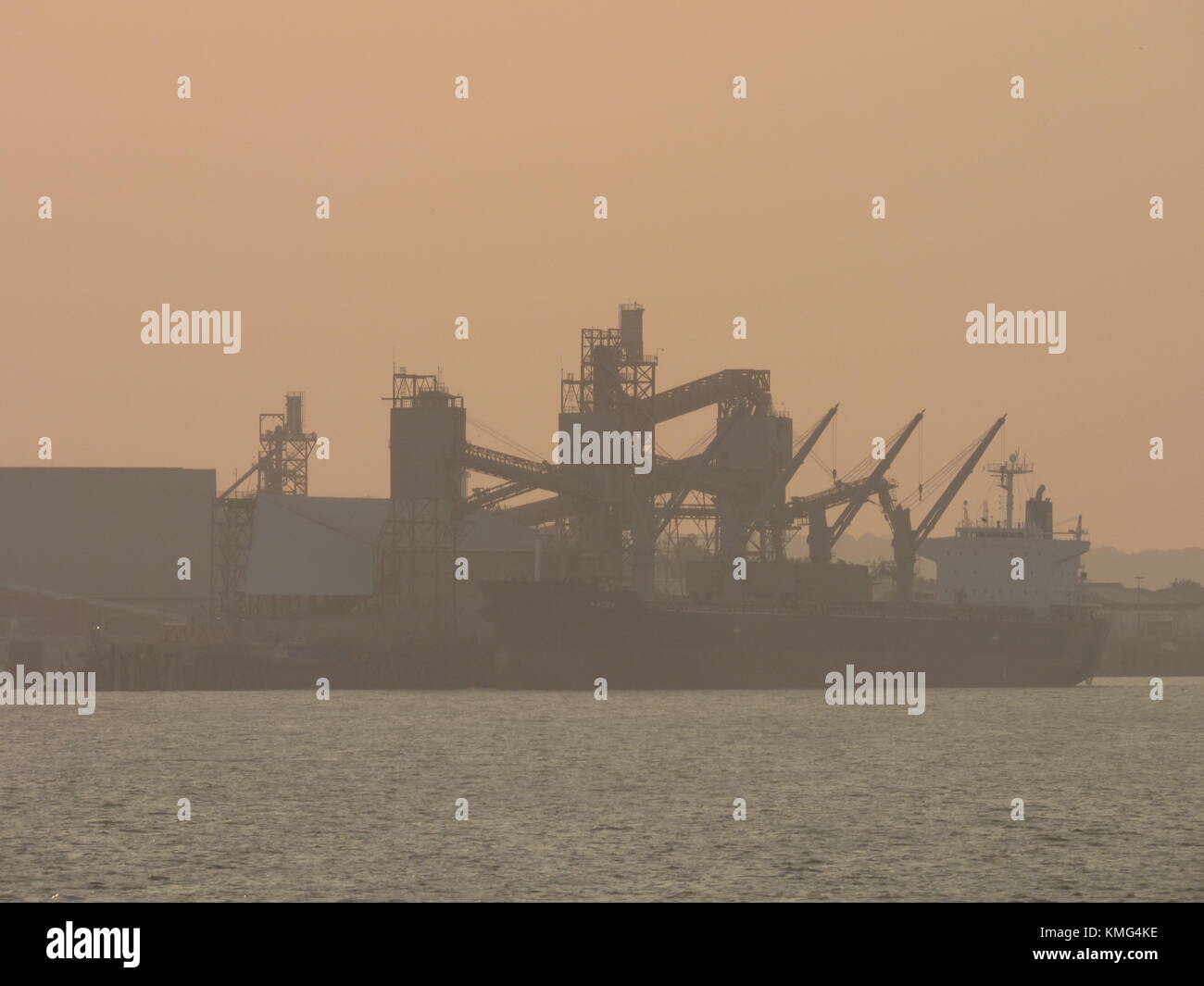 Port operations logistics cargo bulk Cargill quay dock jetty Santarem ...