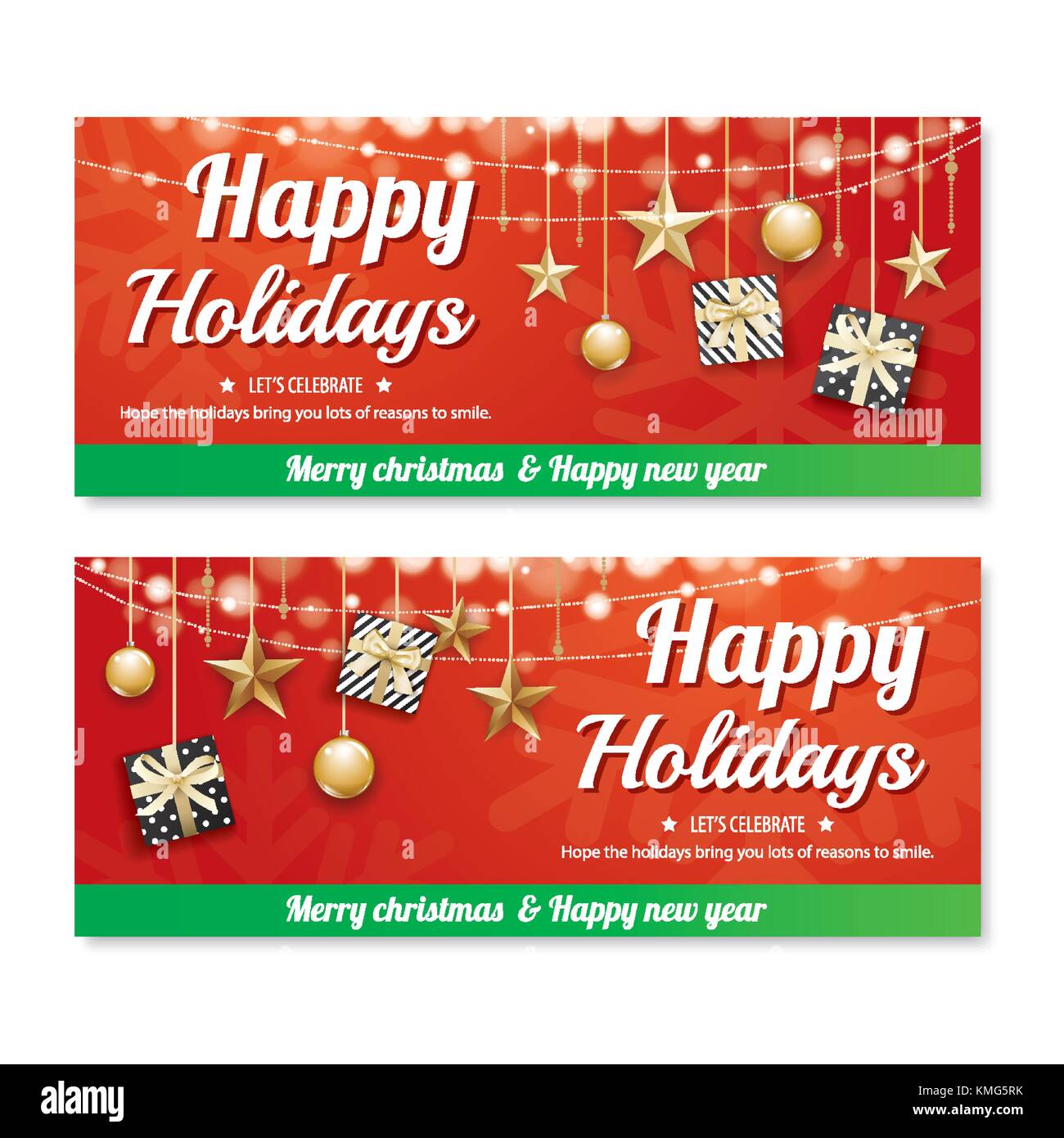 Happy Holidays Banner Vector