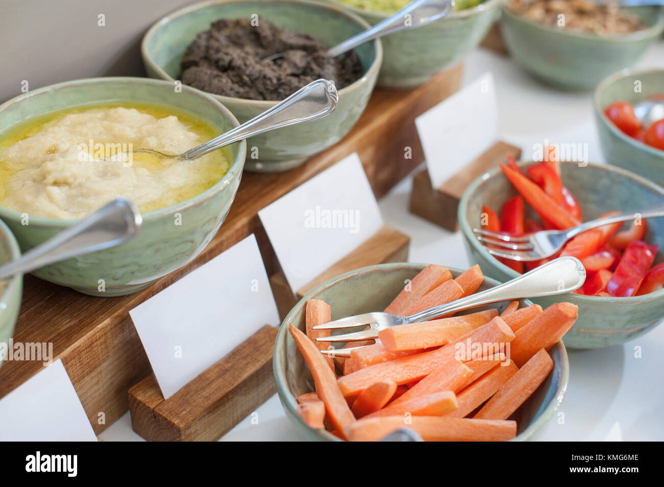 Close-up of vegetable at breakfast buffet Stock Photo - Alamy