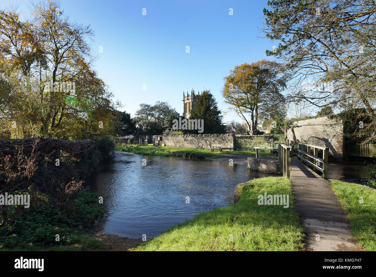 River Char at Charminster Stock Photo - Alamy