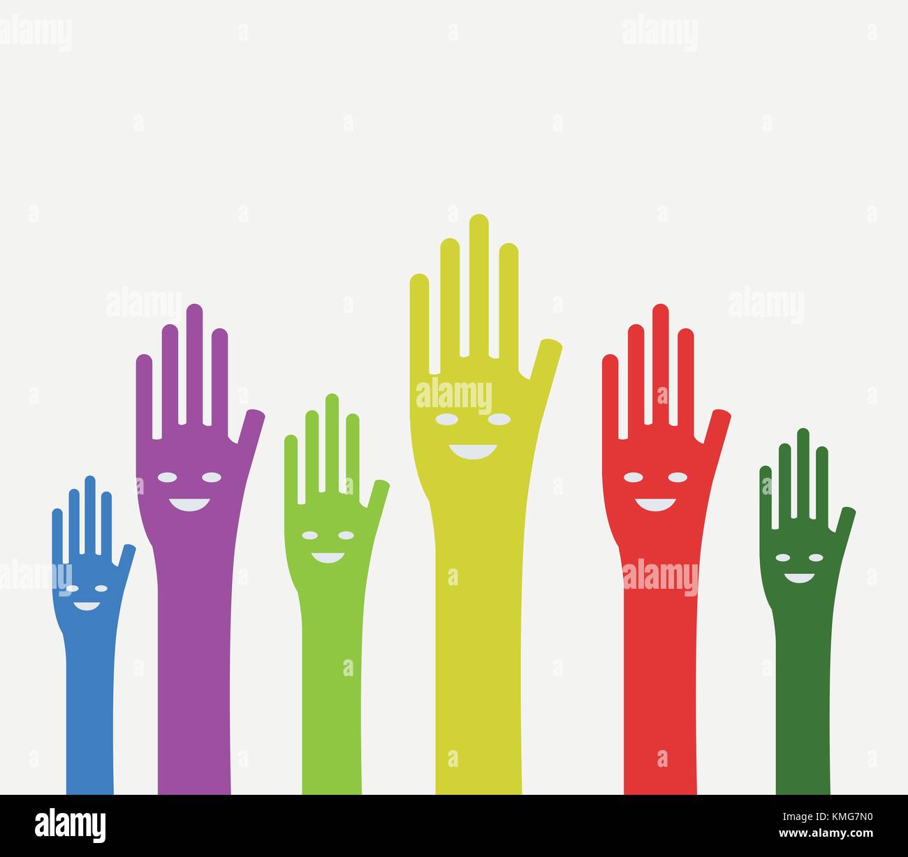 hands that smile Stock Vector Image & Art - Alamy