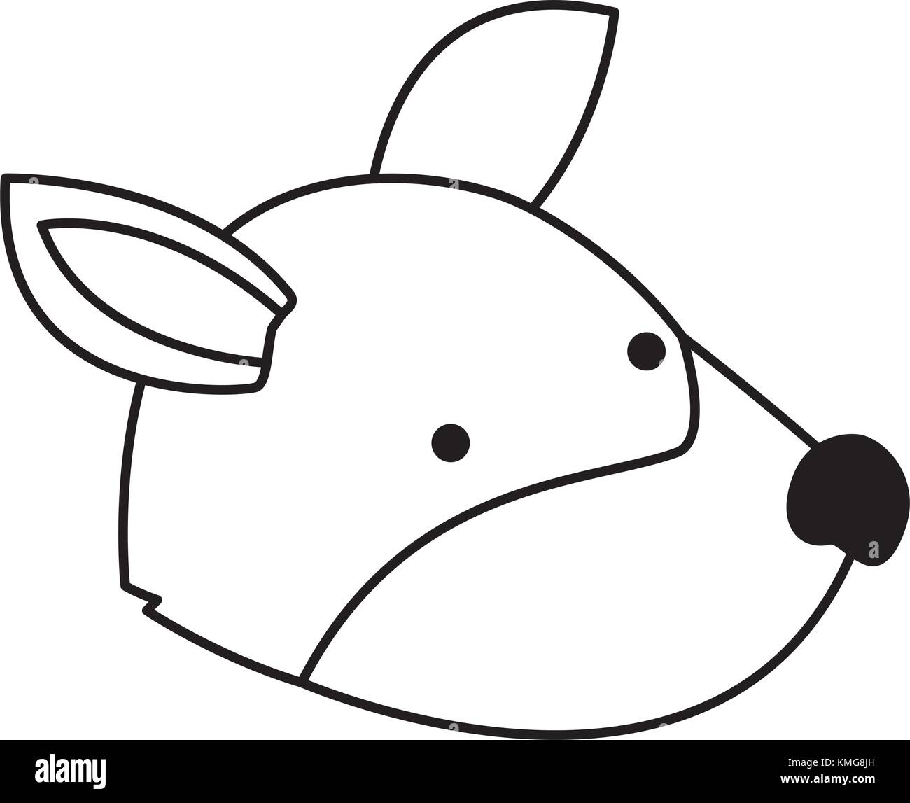 Wolf nose Stock Vector Images - Alamy