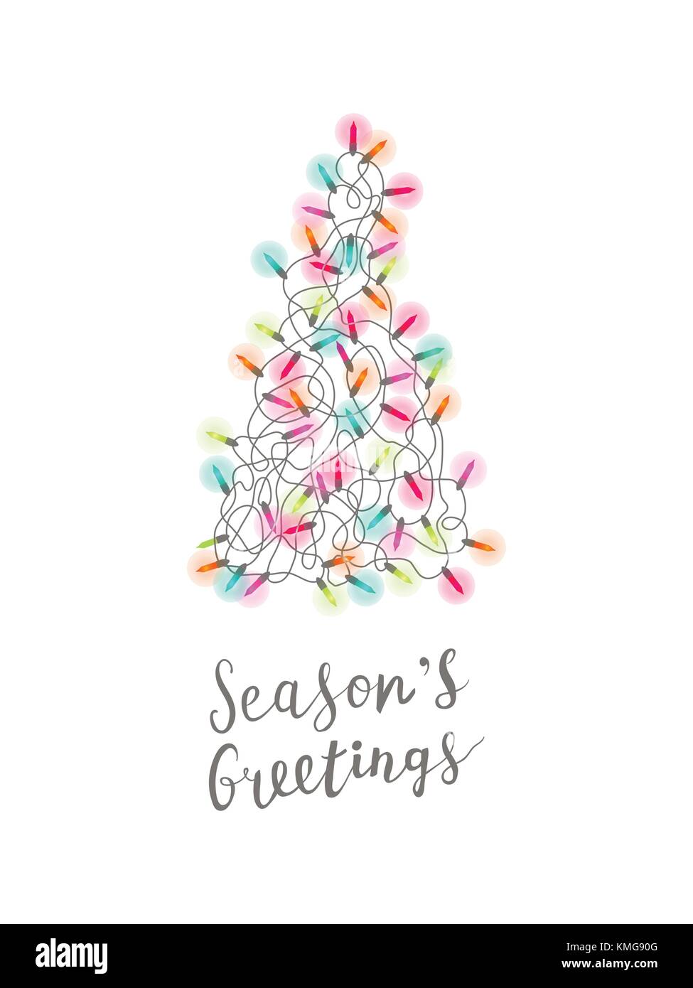 Tangled christmas lights Stock Vector Images - Alamy