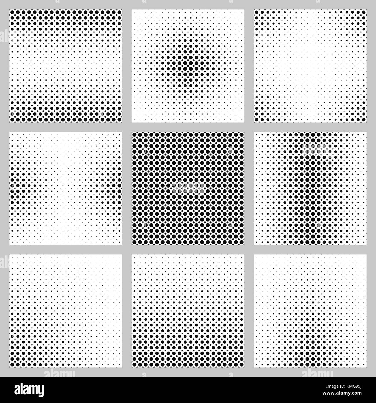 Black and white dot pattern set Stock Vector Image & Art - Alamy
