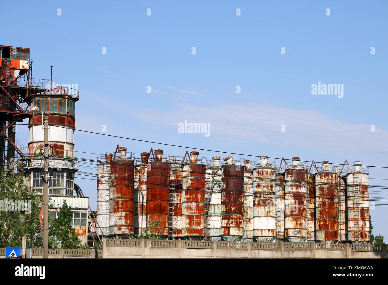 abandoned industry zone old rusty factory Timisoara Romania Stock Photo ...