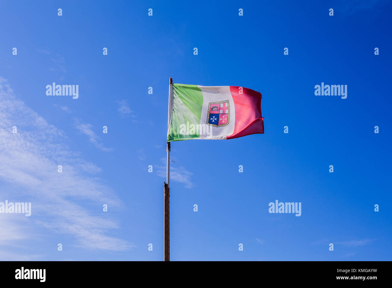 Italian city flag Stock Photo - Alamy
