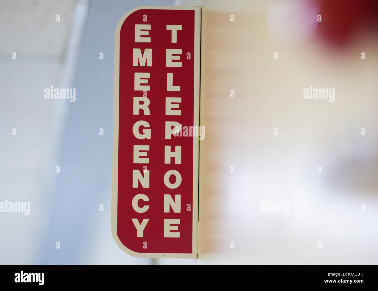 Emergency telephone sign hi-res stock photography and images - Alamy