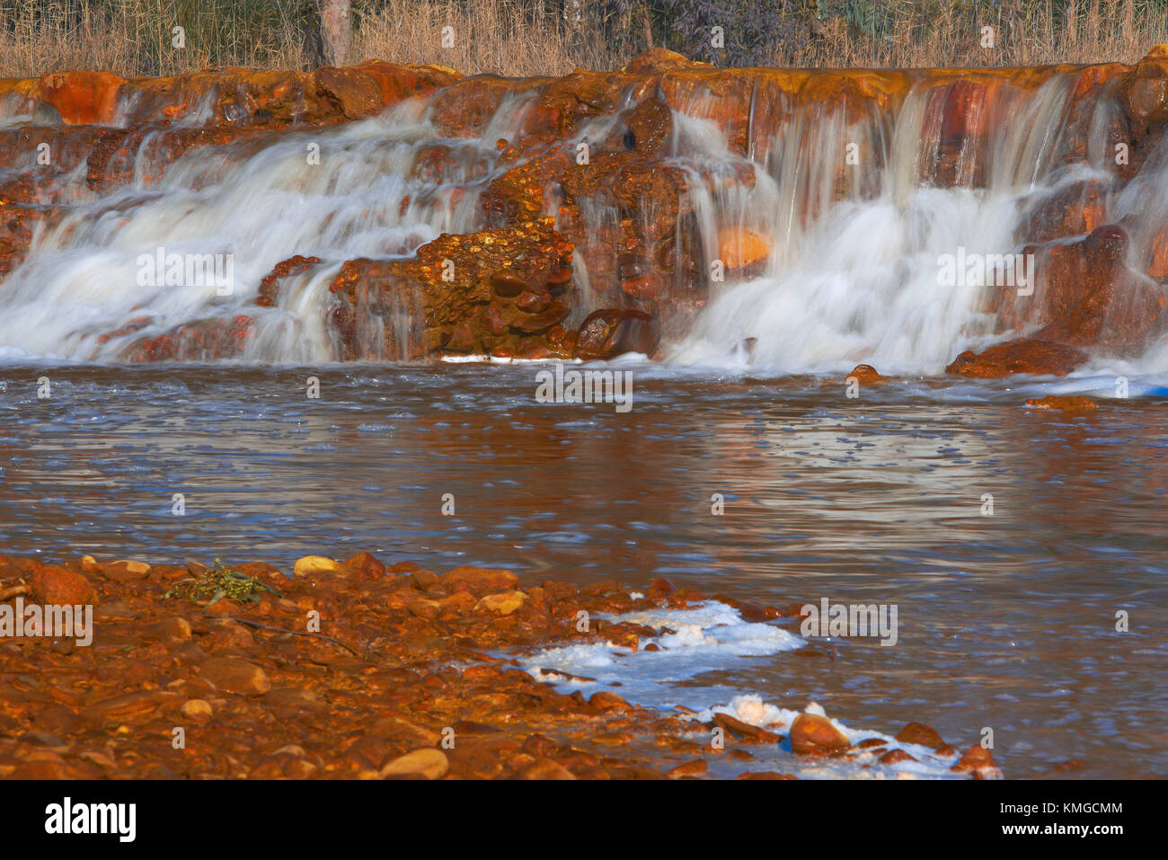 Rio Tinto, Tinto River, Rio Tinto mines, Huelva province, Andalusia ...