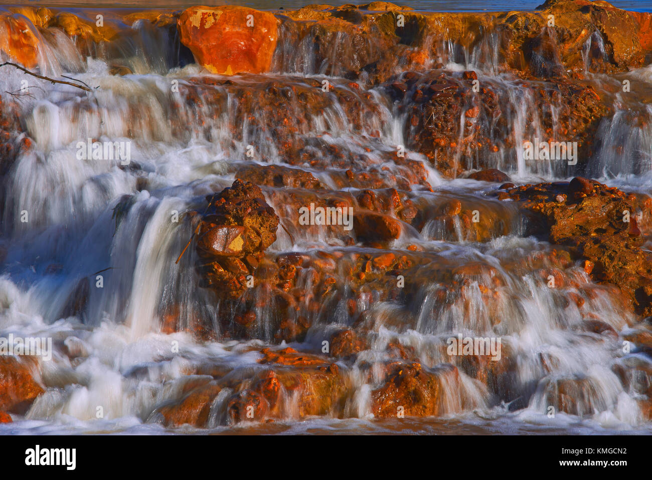 Rio Tinto, Tinto River, Rio Tinto mines, Huelva province, Andalusia ...