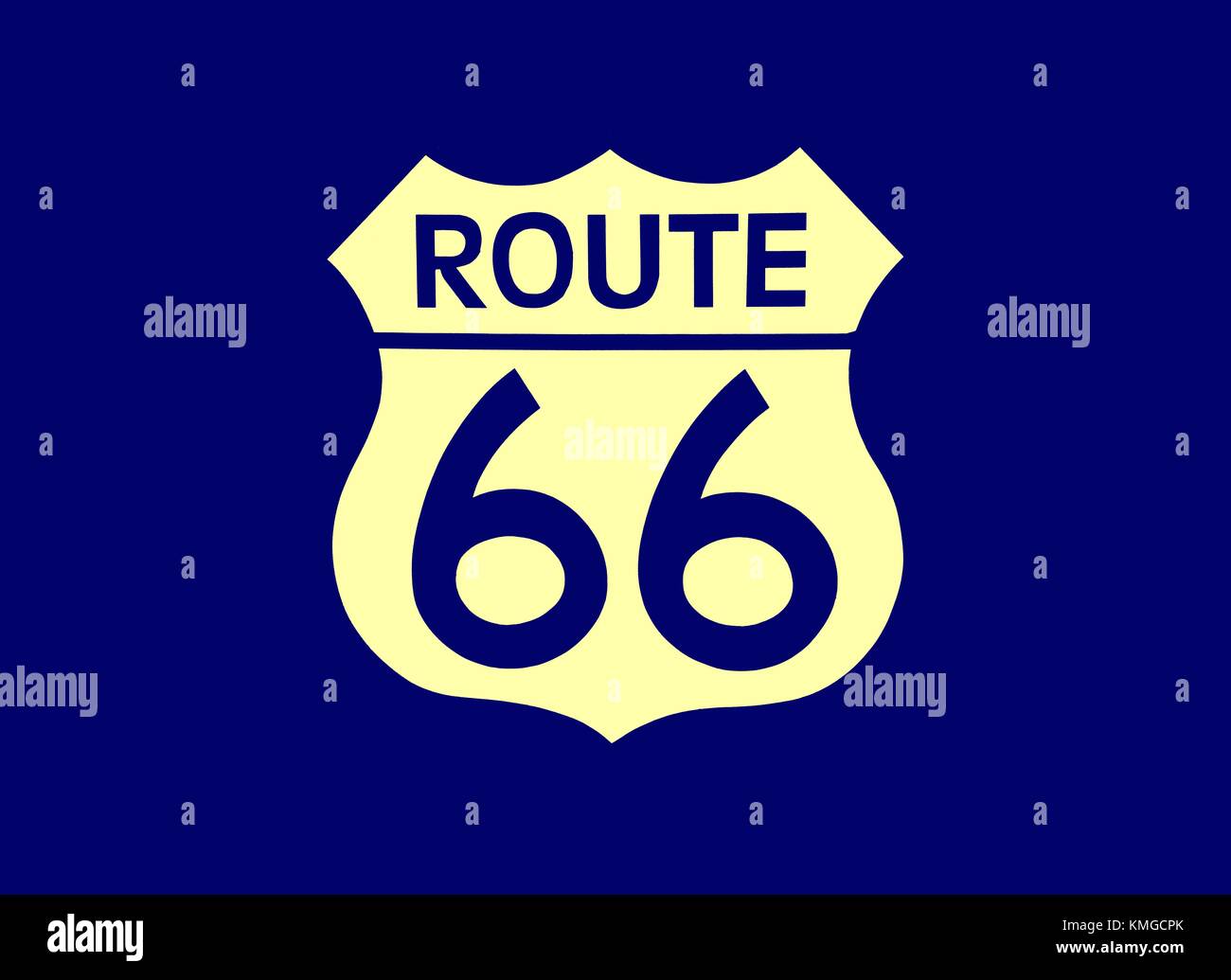 Travel USA sign of Route 66 label. American road icon Stock Photo - Alamy