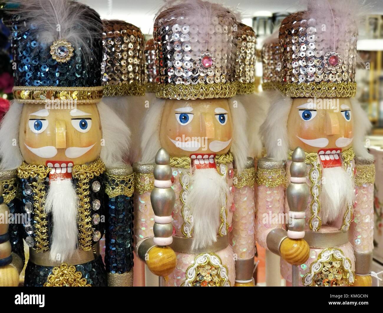 Nutcrackers in a row Stock Photo - Alamy